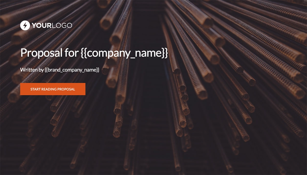 Free General Service Proposal Template - Very Dark Blue