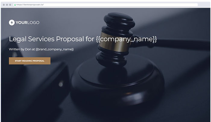 This proposal template for legal services was used over 24,000 times