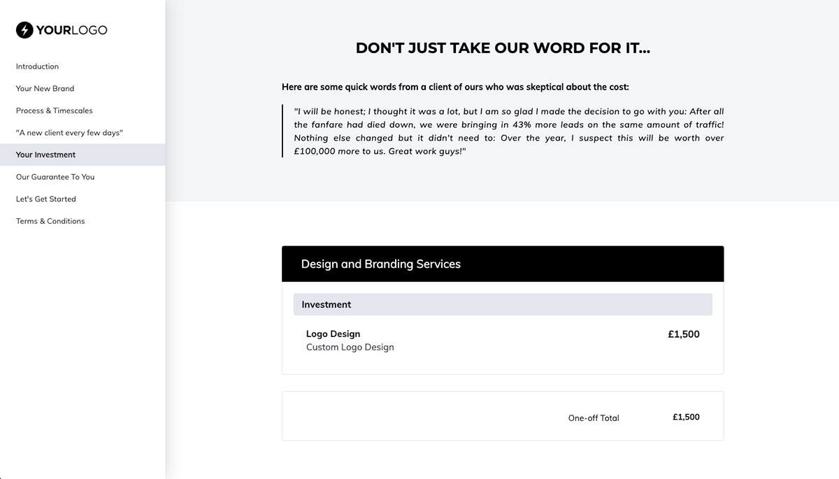 Free Brand Design Proposal Template - Better Proposals