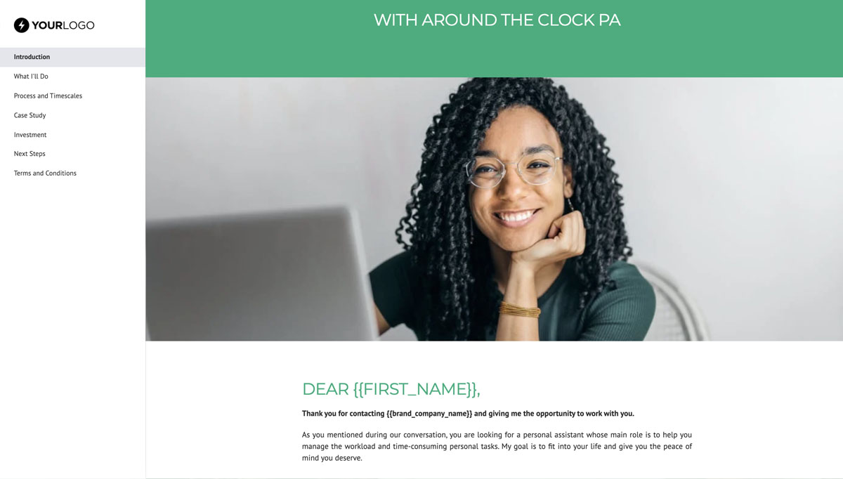 This [Free] Personal Assistant Proposal Template Won $16M of Business