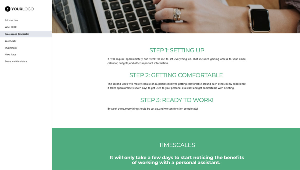 This [Free] Personal Assistant Proposal Template Won $16M of Business