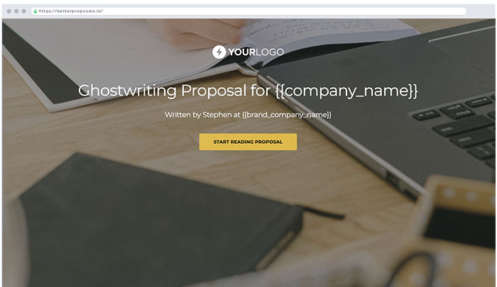 This Year Alone Our Ghostwriting Proposal Template Was Used Over 12 