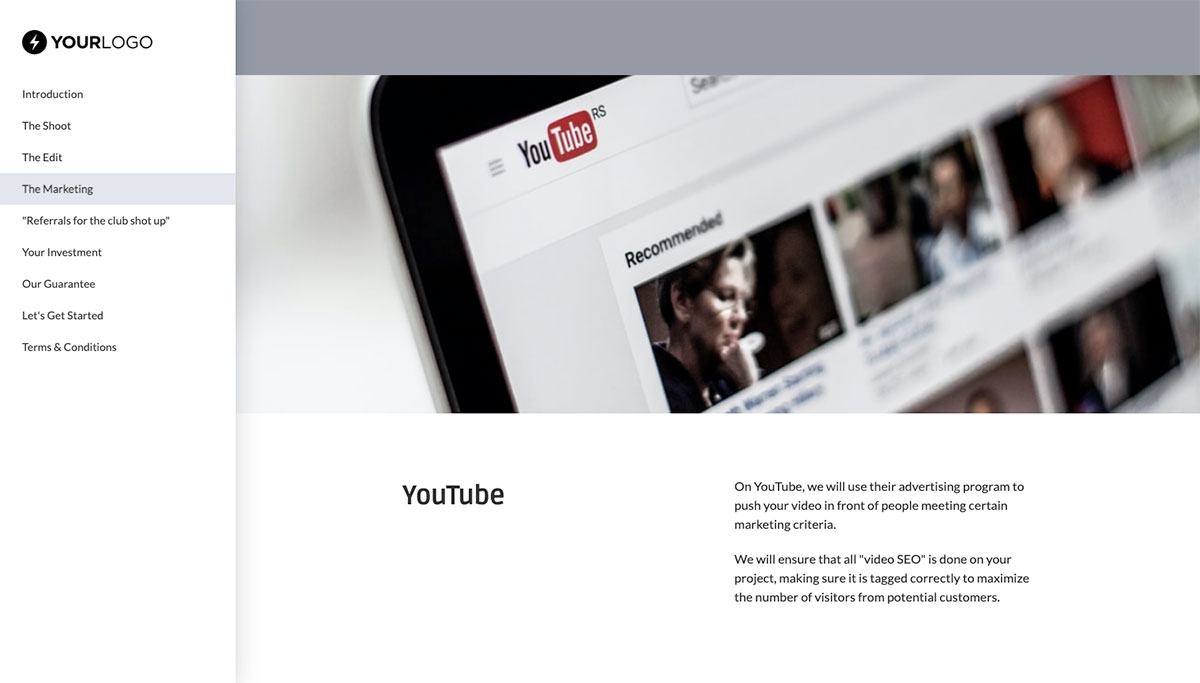 Free Video Production Proposal Template Better Proposals