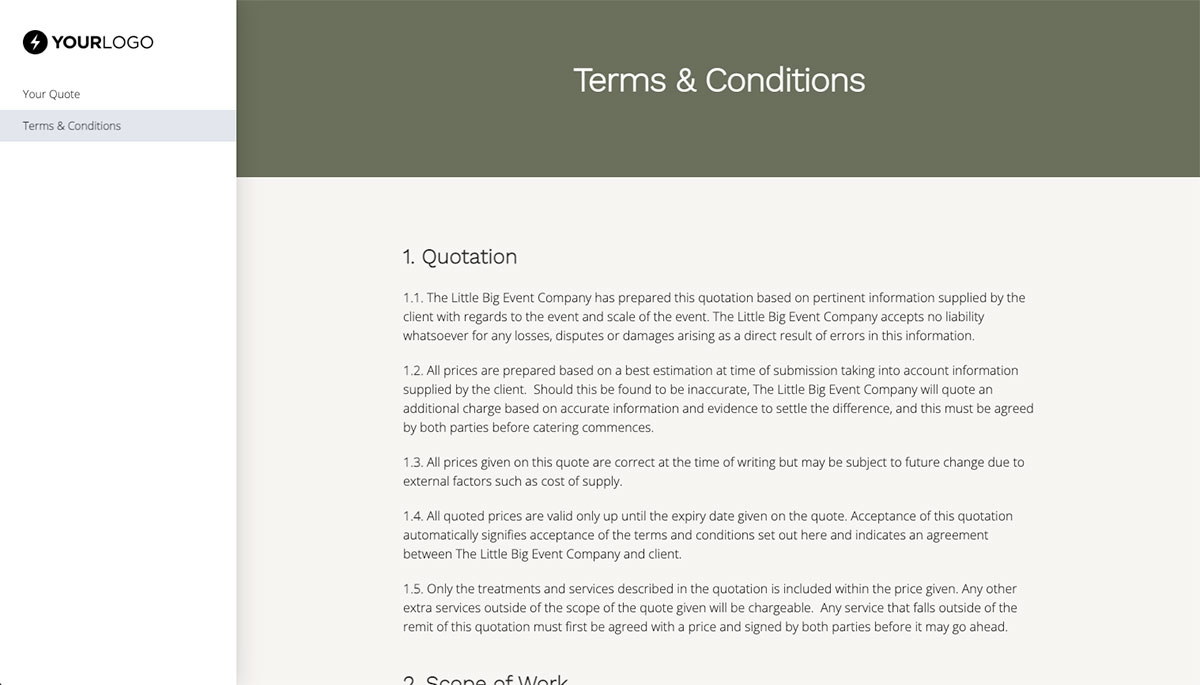 Free Event Planner Quote Template Better Proposals