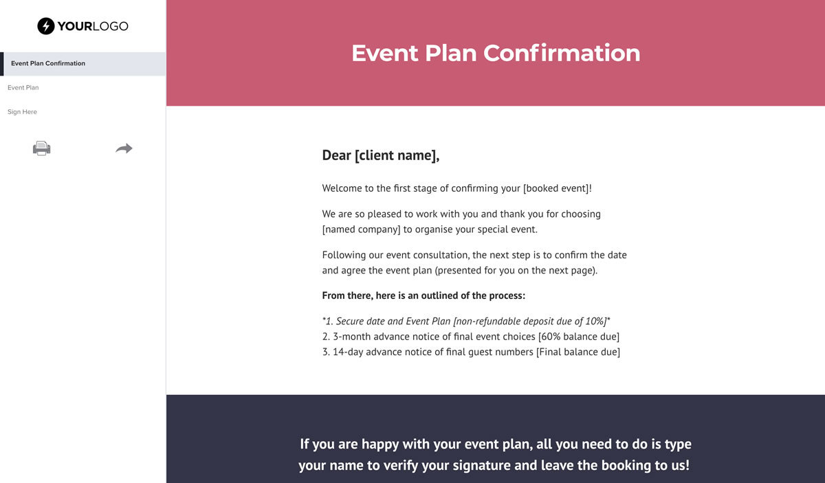 Free Signoff Document Examples - Better Proposals