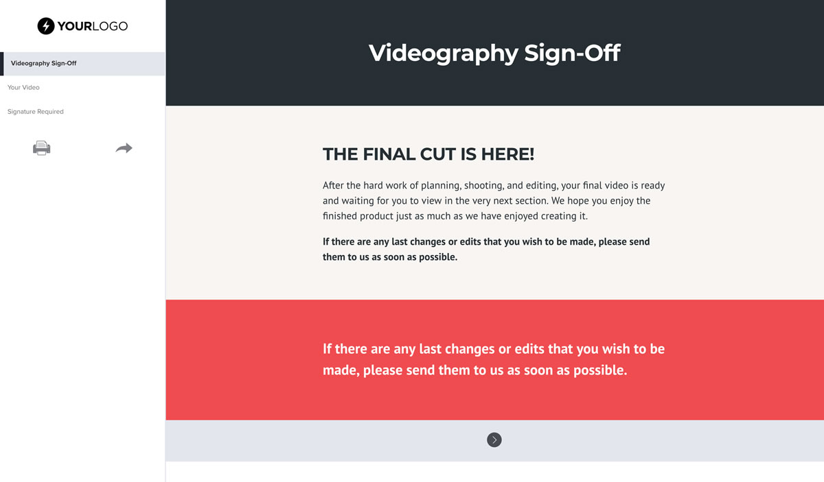 Free Signoff Document Examples - Better Proposals