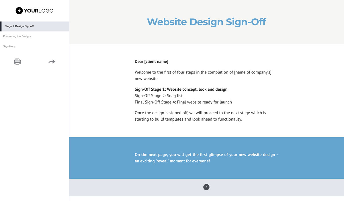 Free Signoff Document Examples - Better Proposals